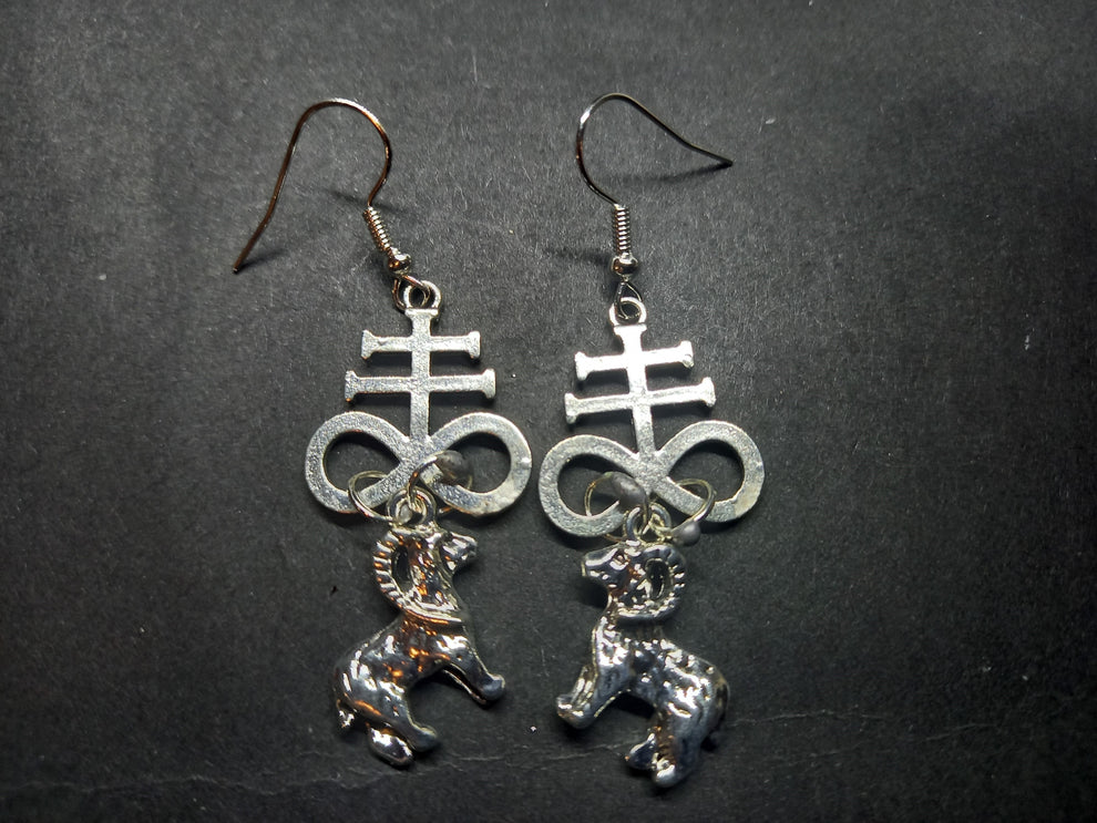 Goth Gothic witchy Witchcraft Occult Satanic "Cross of Satan,Goat of M ...