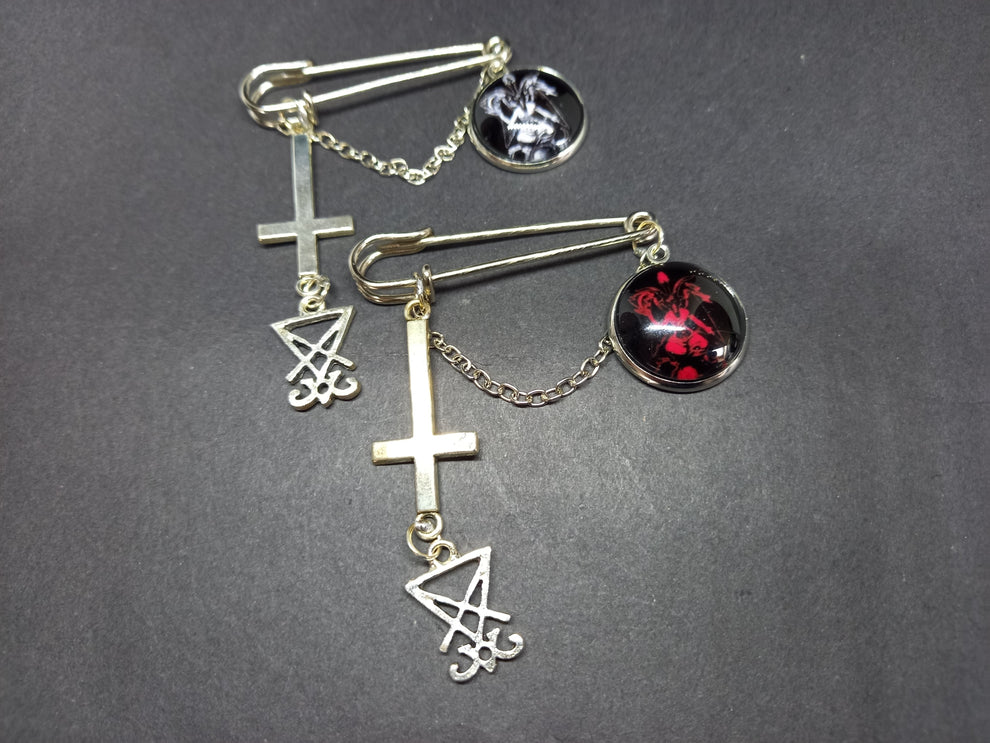 "Hail Satan / Ave Satanas" Baphomet ,sigil of satan and inverted cross ...