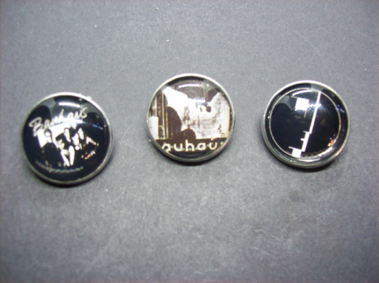 Goth Gothic Old School Goth Bauhaus inspired pin Badges – The Deviant ...